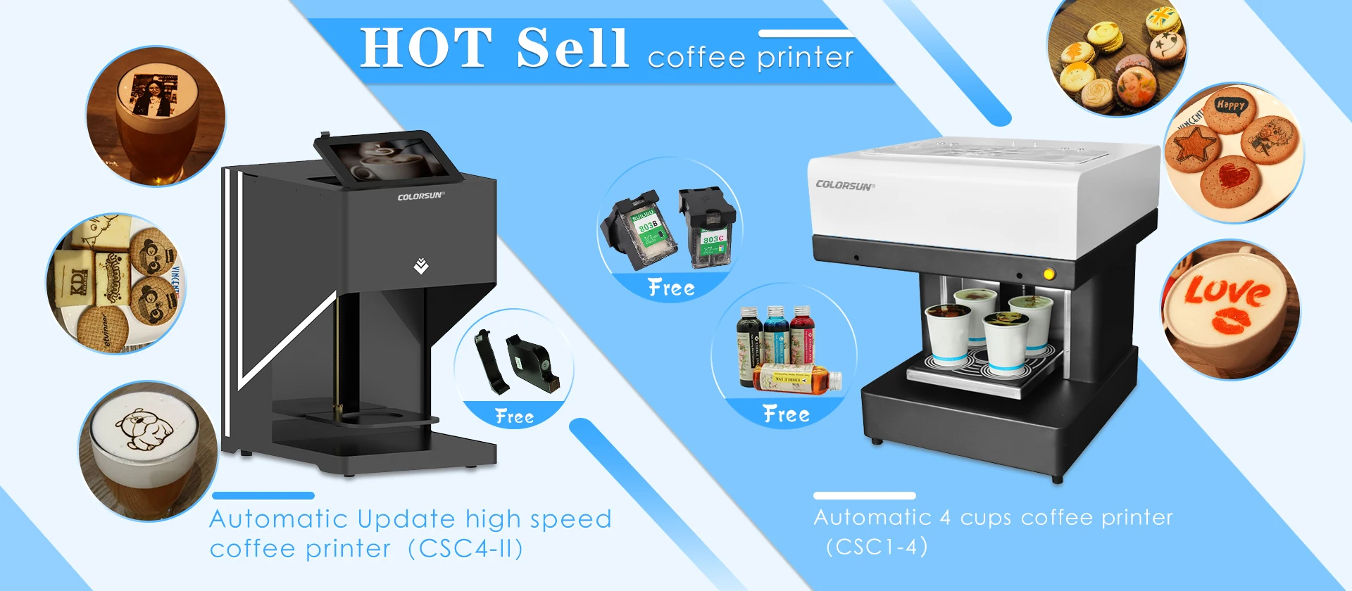 New Arrival Black Edible Coffee Printer With Software In Laptop - Buy ...