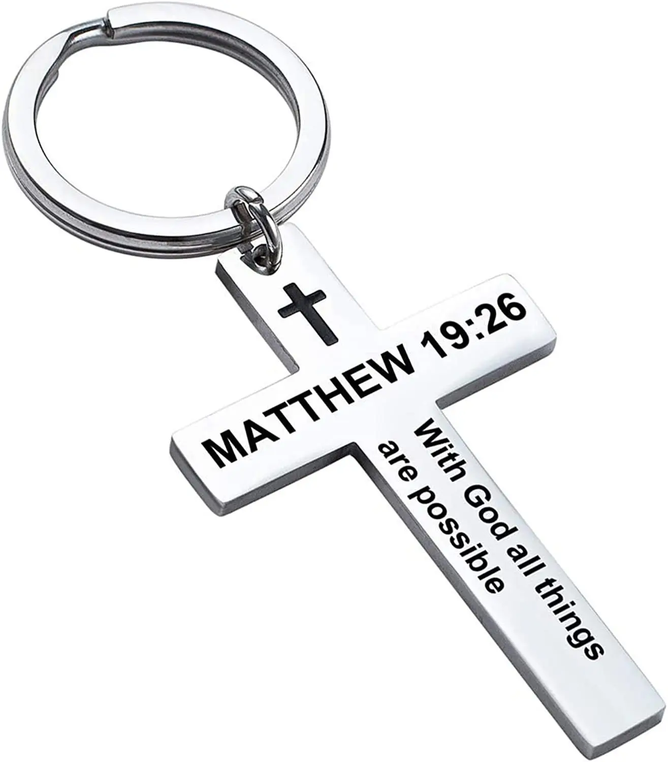 Christian Cross Keychains - Inspirational Holy Bible Gifts