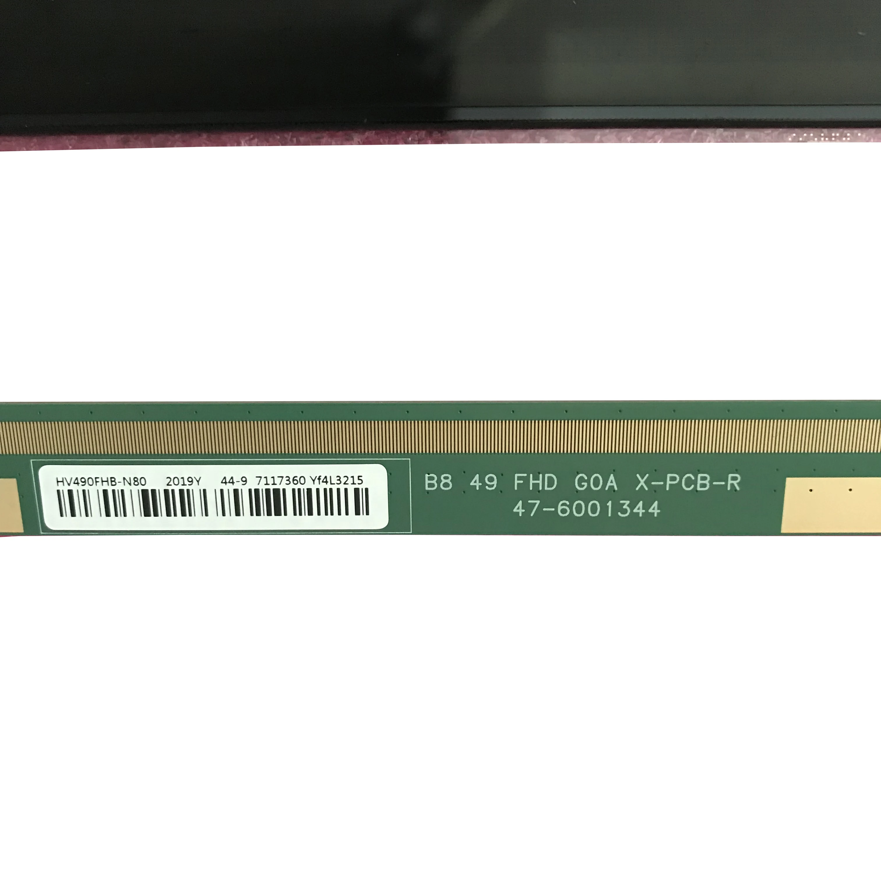 1920*1080 led panel B8 49 FHD G0A X-PCB-L 47-6001343 LED TV de célula ...