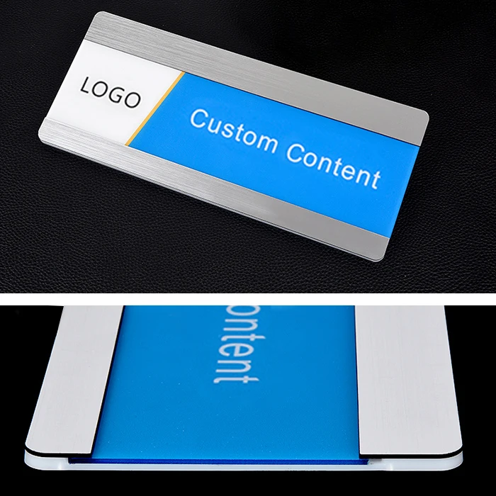 Custom Acrylic Replaceable Office Door Sign - Company Signage