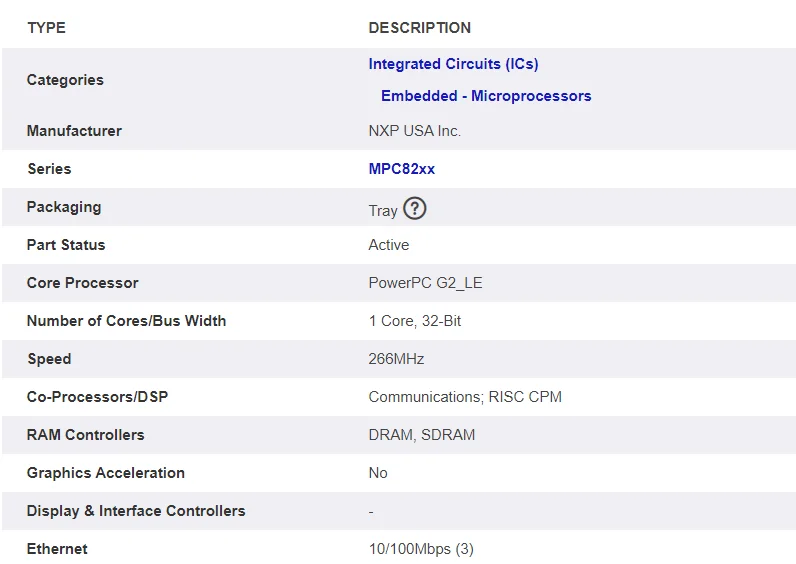 Powerpc G2_le Microprocessor Ic 32-bit 266mhz 516-fpbga Chip ...
