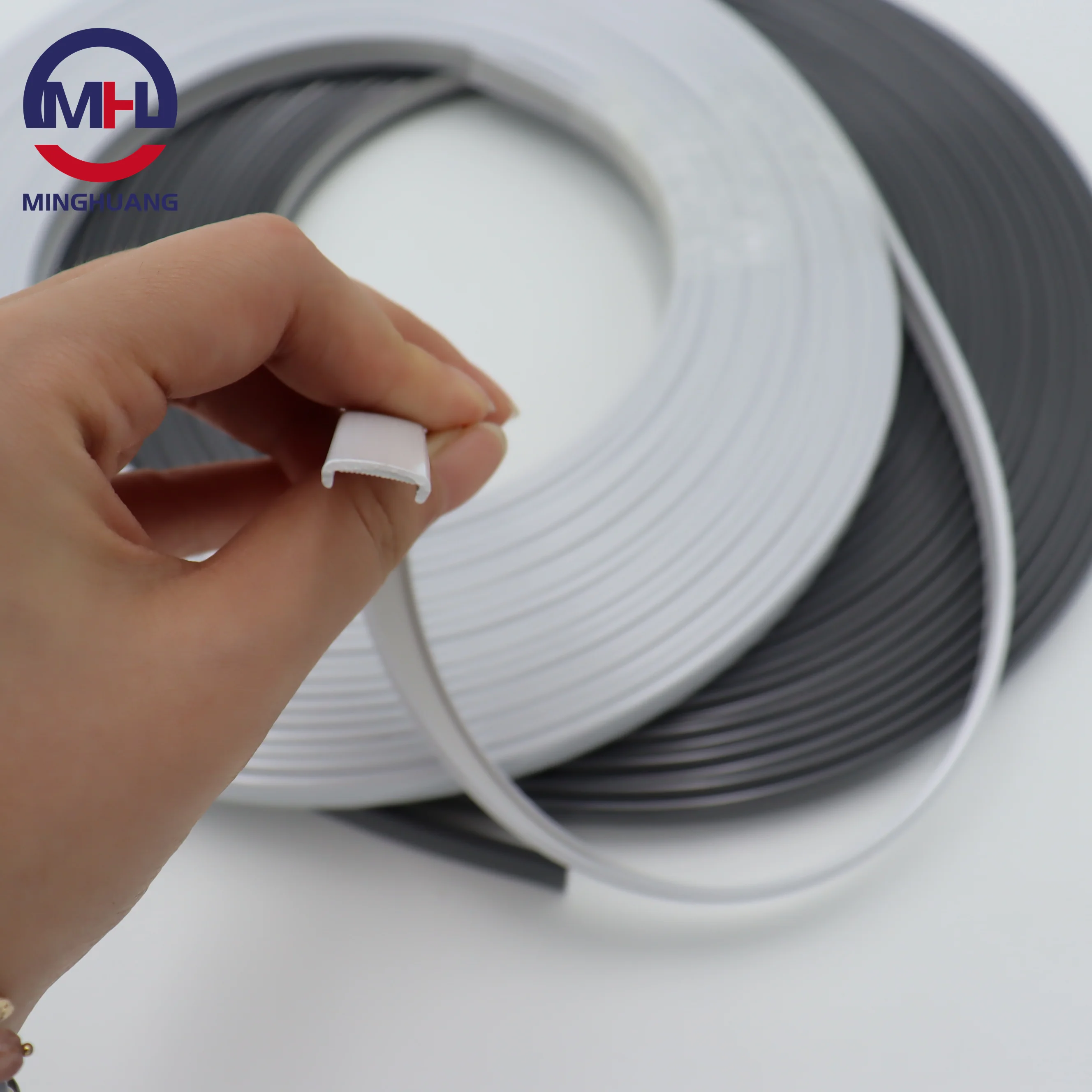 Mh Furniture Accessories High-quality Dark Gray White U-shape Pvc Edge ...