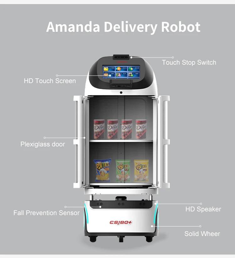 Csjbot Humanoid Ai Delivery Service Commercial Robot Waiter In Hotel ...
