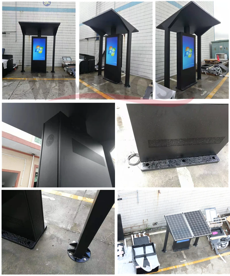 Solar Powered Kiosk - Efficient Outdoor Car Charging