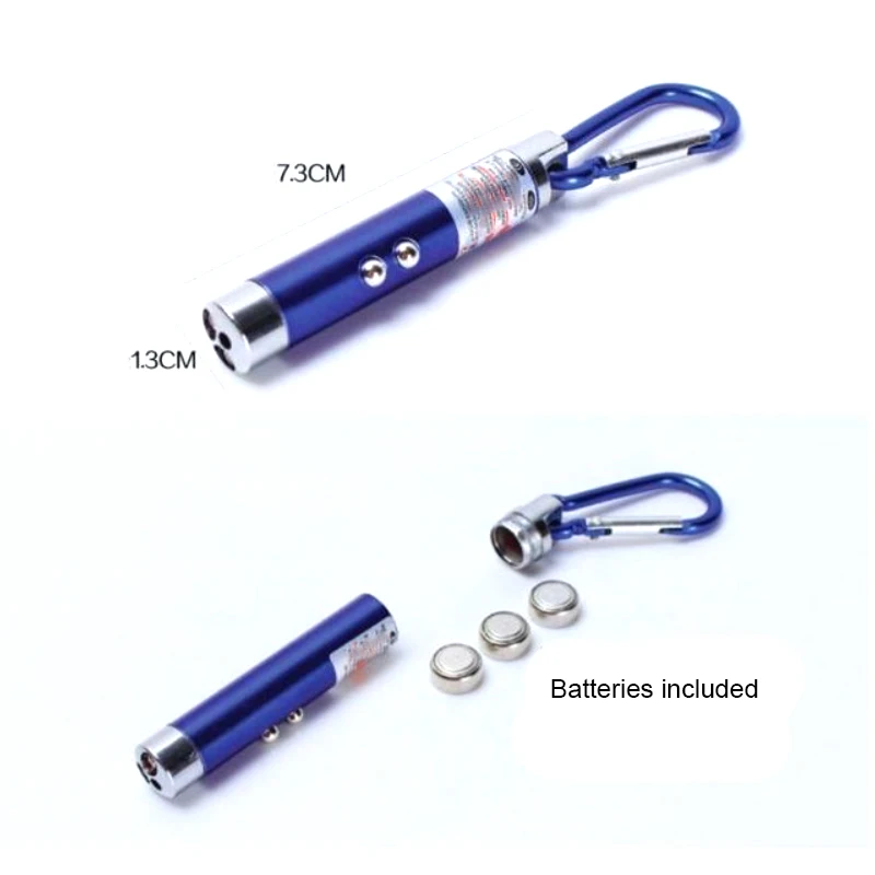 Mini 3 in 1 Multifunction Laser Light Pointer UV LED Torch