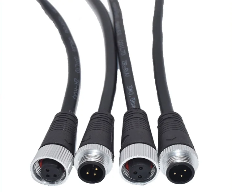 Factory Price M12 Cables M12 5pin Female Connector Ip67 Waterproof M12 ...