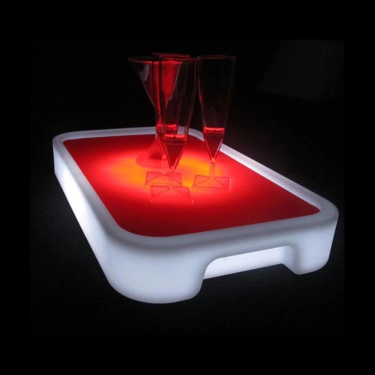 Pe Acrylic Led Shot Glass Tray With Bottle Holder - Buy Bottle Holder ...
