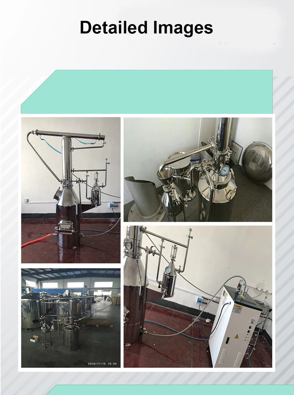 50l Water Distillation Plant Hydrodistillation Lemon Grass Oil ...