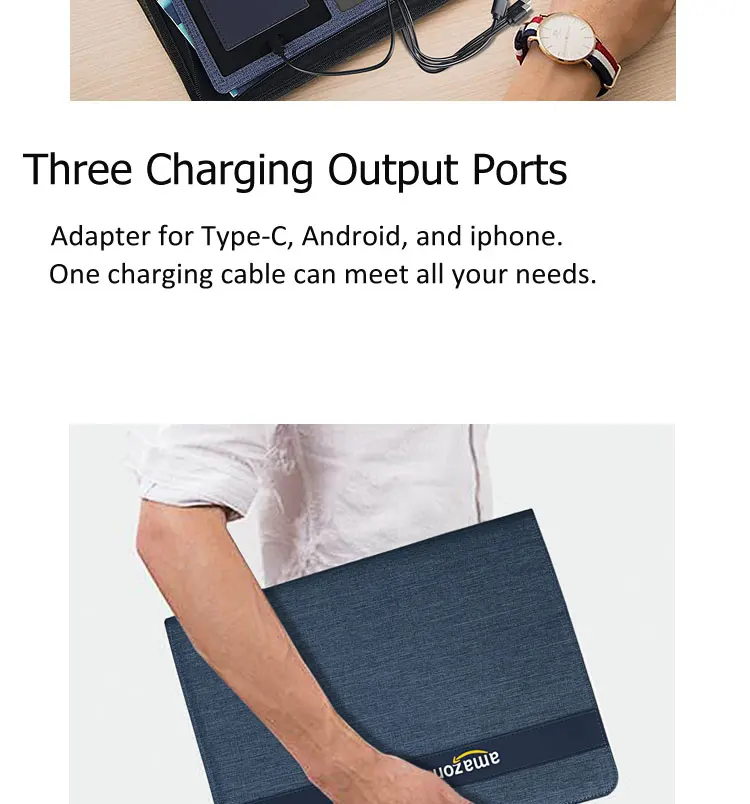 A4 Multi-functional Business Powerbank Portfolio With Zipper And ...