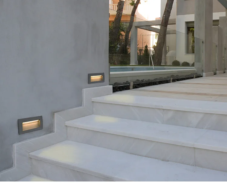 Savia LED SMD Outdoor Recessed Step Light - IP65 Waterproof