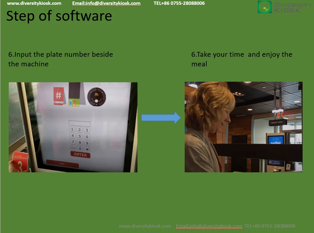 Self Service Order Payment Kiosk - Windows, Linux, Android