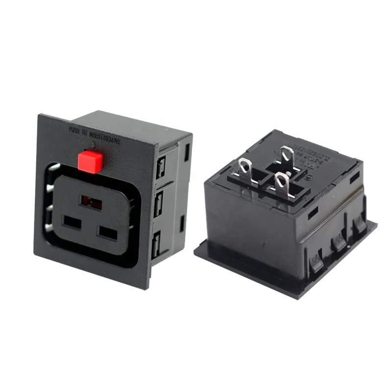 C19 Power Socket - Lockable Power Connector for Industrial Use