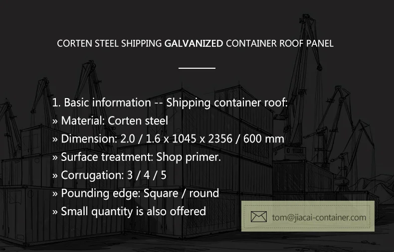 20ft & 40ft Shipping Container Roofing Sheets - Durable & Versatile