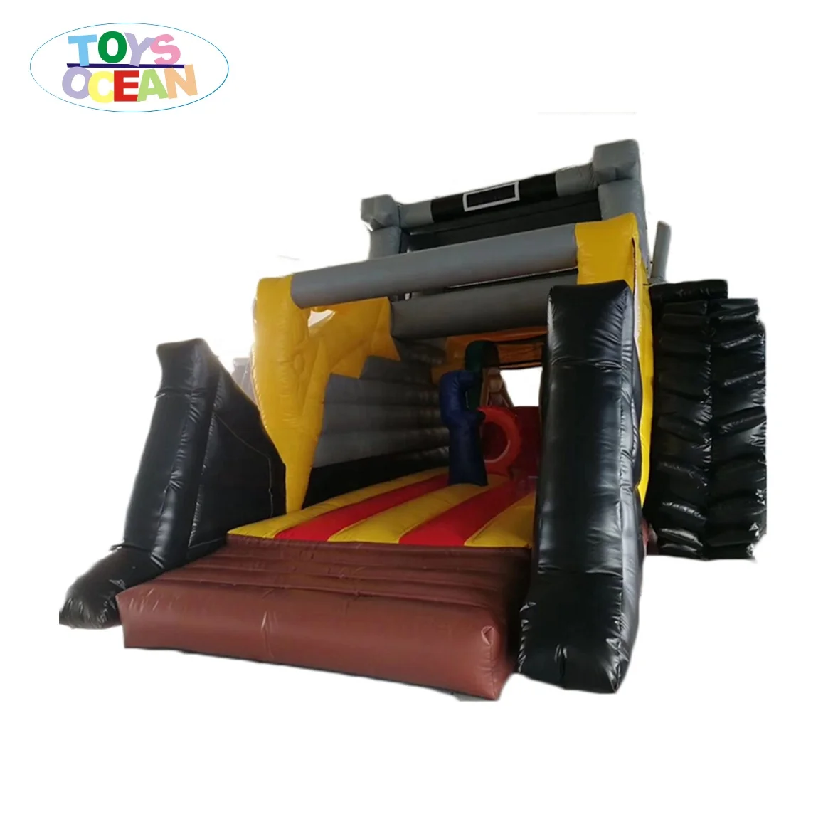 Inflatable Digger Bounce Castle - Engineer Truck Combo