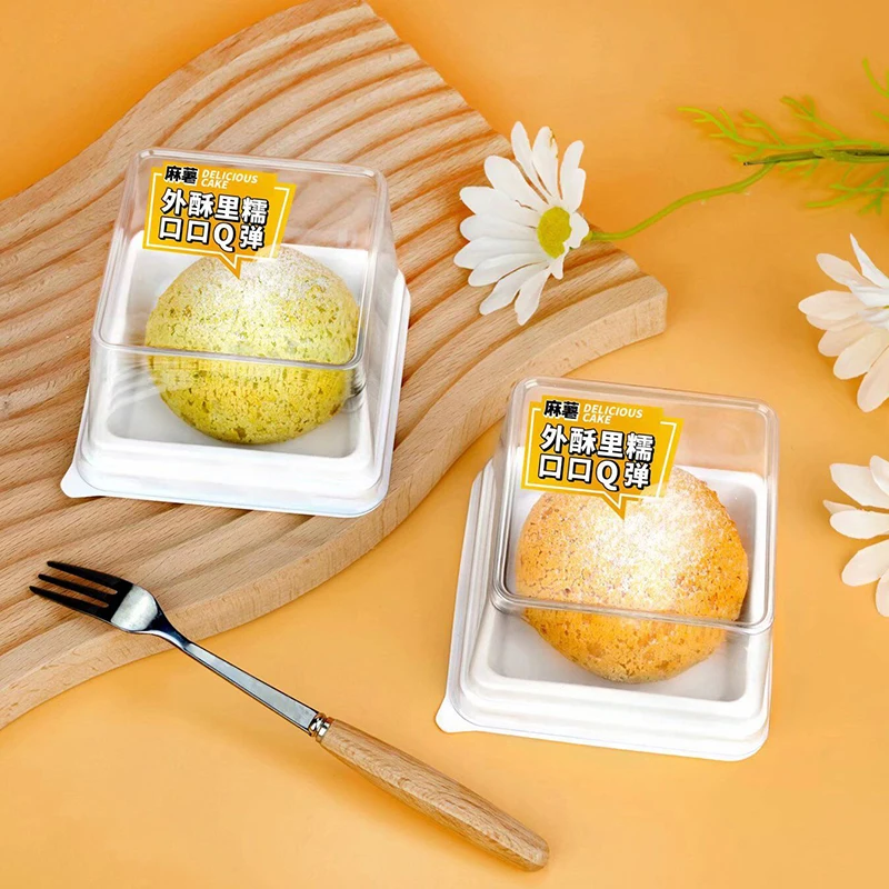 White Clear Transparent Plastic Cookies Donuts Pastry Baking Packaging ...