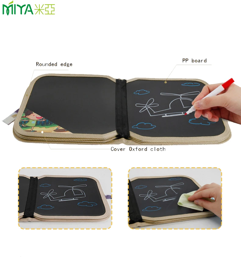 Portable Erasable Drawing Pad Toys For Kids,With 3 Colored Erasable ...