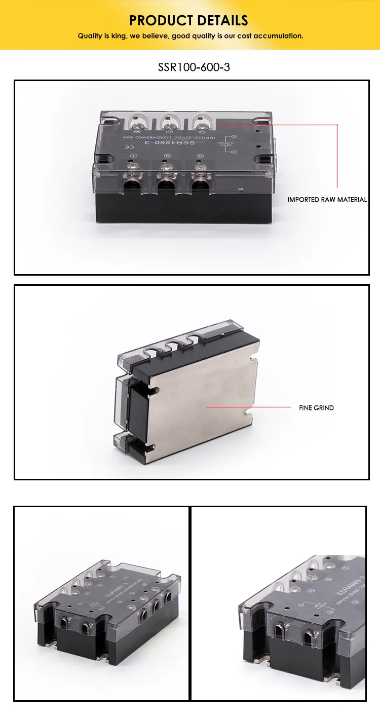 Industrial Multi-phase Dc Ac Solid State Ssr Control Power Relays - Buy ...