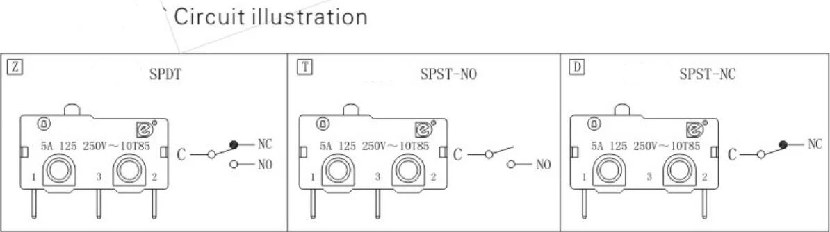 Kw4a(s) 10t85 Long Lever Limit Switch Micro Switch by Daier