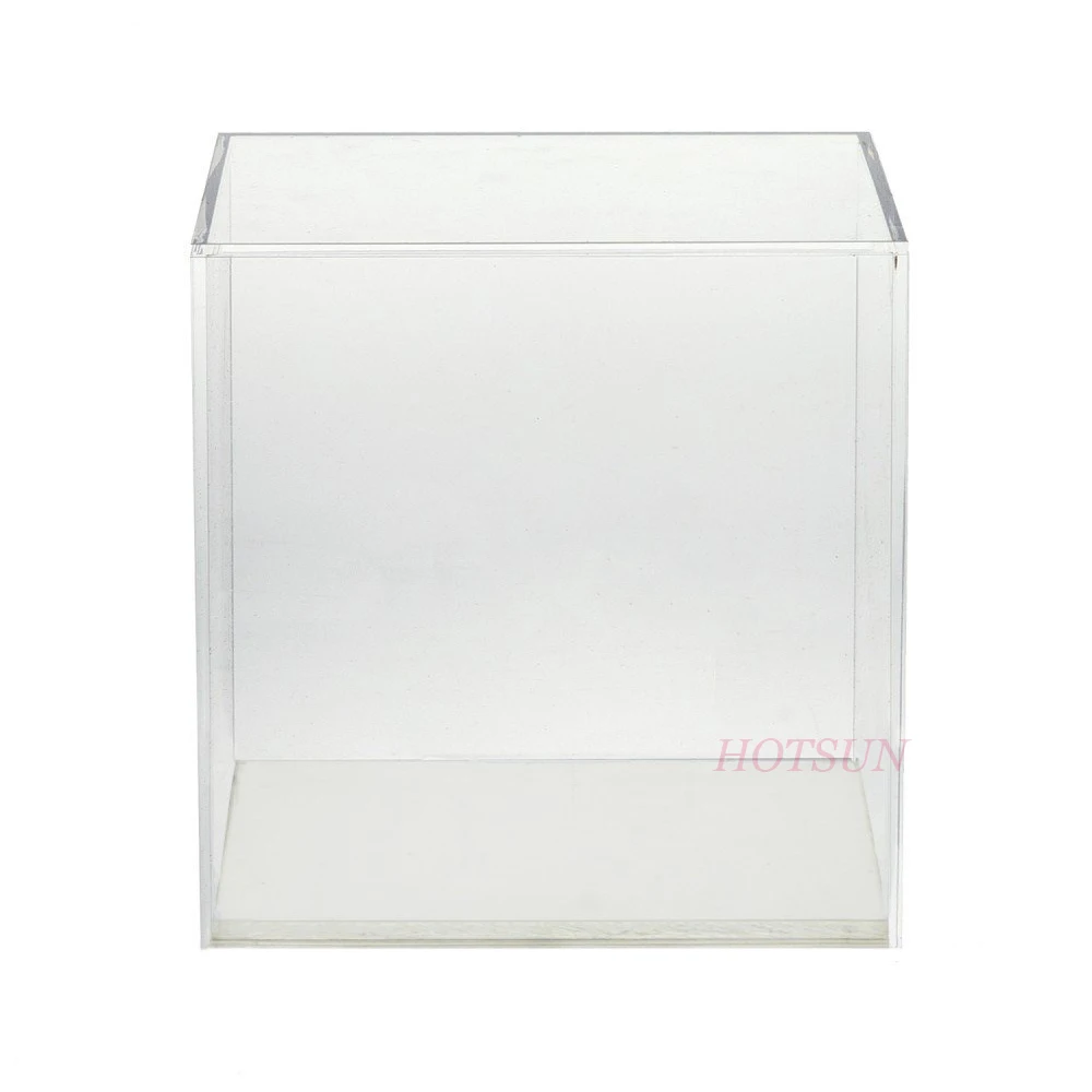 Pmma Storage Bin Custom Clear 5 Sides Plexiglass Cube Acrylic Cube Box ...