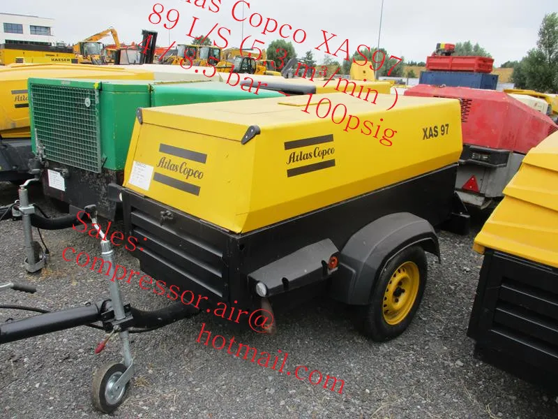 Atlas Copco XAS 137 Diesel Portable Air Compressor - Reliable Power