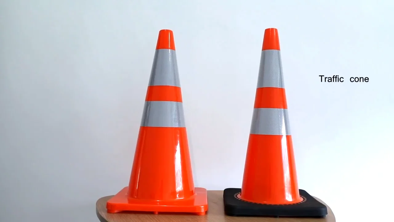 70cm Attractive Superior Reflective Black Base Pvc Traffic Cone - Buy ...