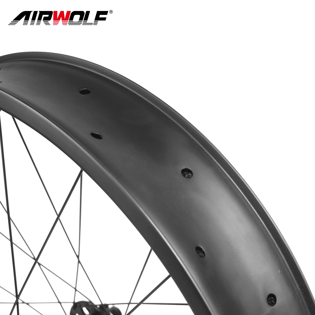 26 Carbon Fat Bike Wheelset 100mm Width Snow Sand Bike Carbon Wheels M74 6 Bolts Carbon Fat