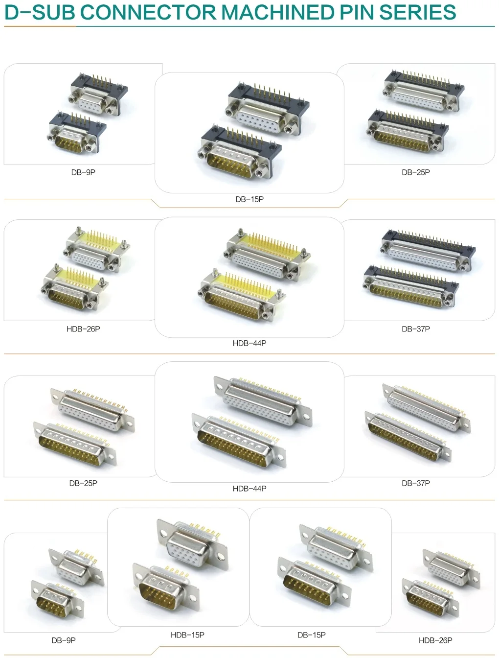 D-sub 9 Pin Female Connector Db 9pin Female Dip R/a Type D-sub 9pin ...