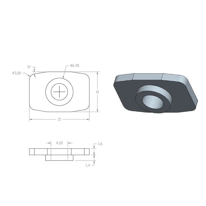 T Nuts M3/m4/m5 For 2020 Series V Slot /t Slot Aluminum Profile T Nuts ...