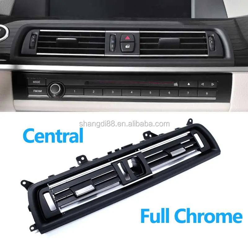 Car Interior Front Central Fresh Air Conditioning Chromed Ac Vent ...