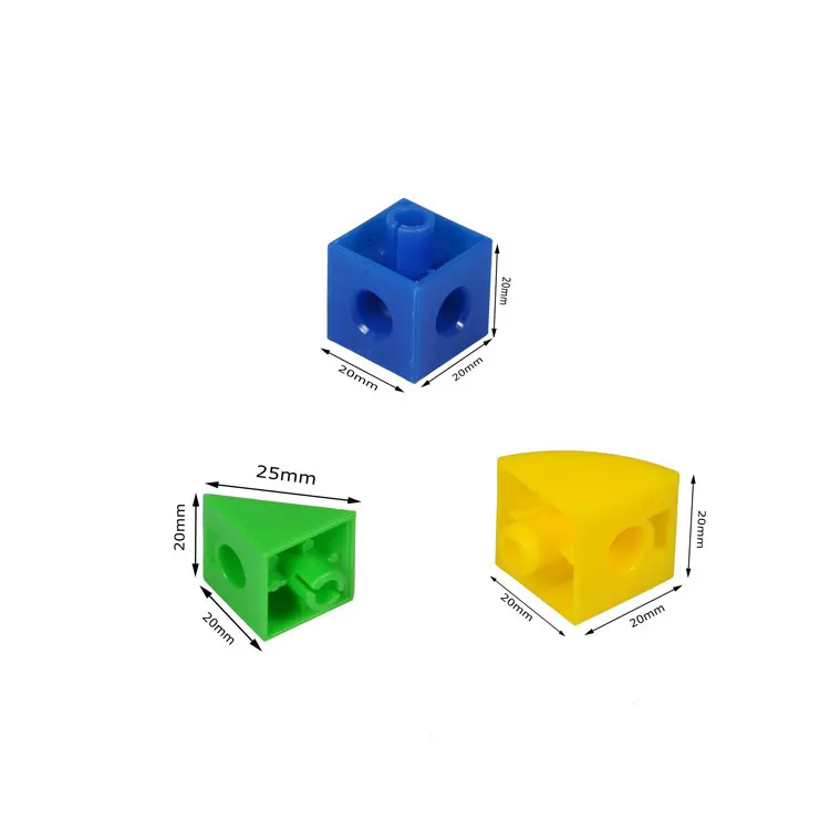 360 Pcs Learning Resource Plastic Math Cubes & Triangles