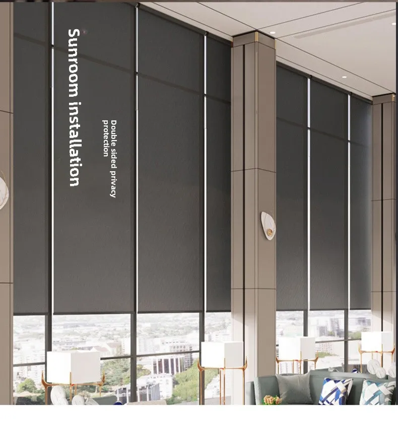 Intelligent Office Blind Full Shading Heat-Insulation Smart Roller ...