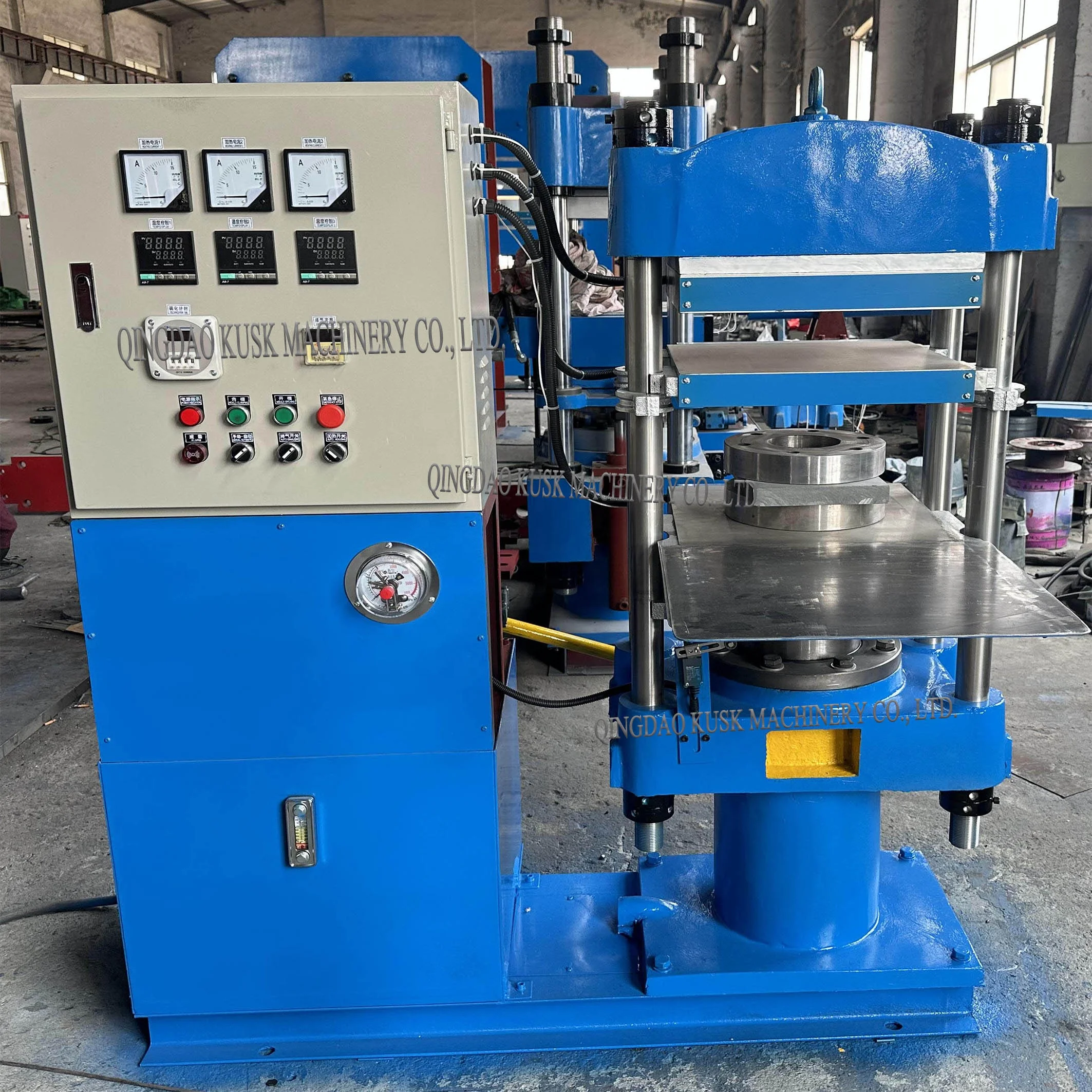 Multifunctional 25 Ton Semi-automatic Rubber Mould Hydraulic Hot Plate ...