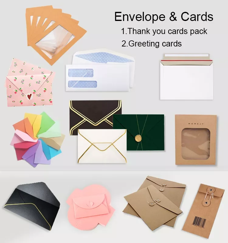 Eco-friendly Custom Tear off Strip Envelope Kraft Paper