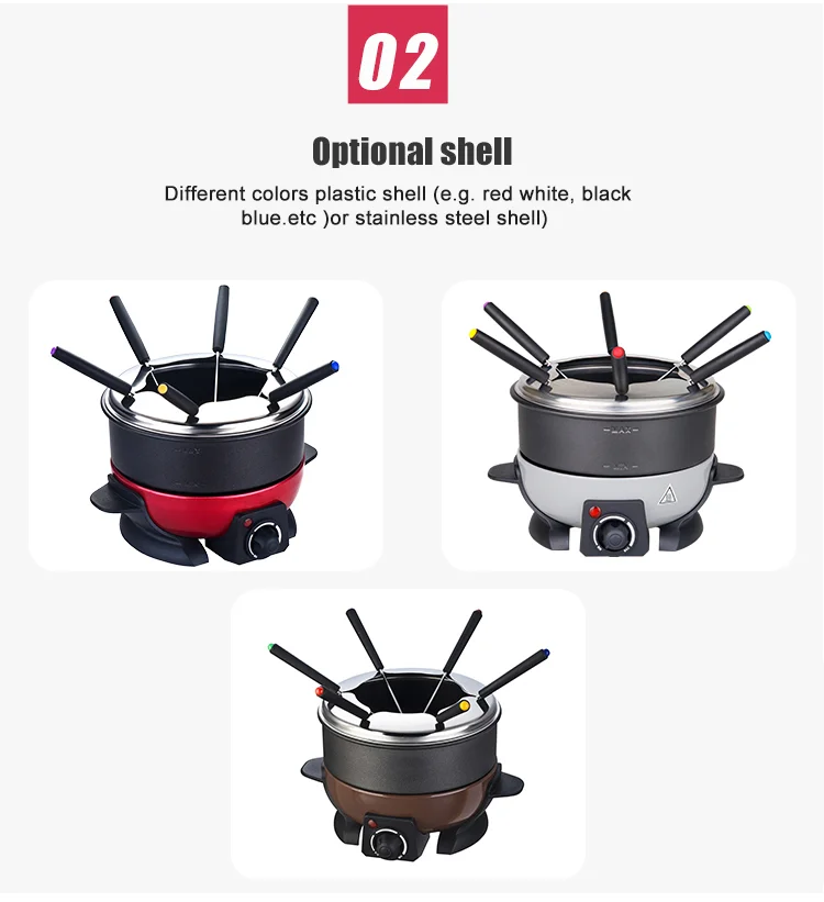 Mini Chocolate Raclette Cheese Party Fondue Maker Set