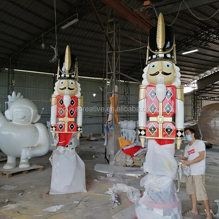Large Nutcracker Fiberglass Statues Giant Christmas Nutcracker Factory ...