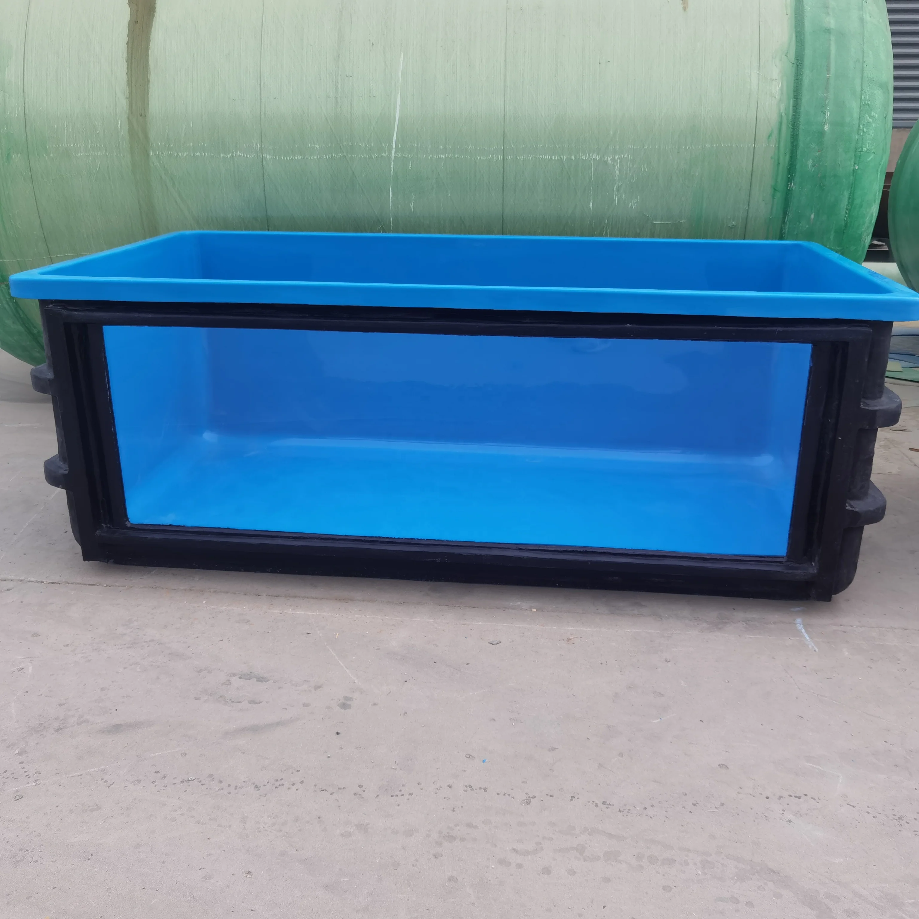 Factory Price Rectangular Open Top High Strength Fiberglass Aquaculture ...