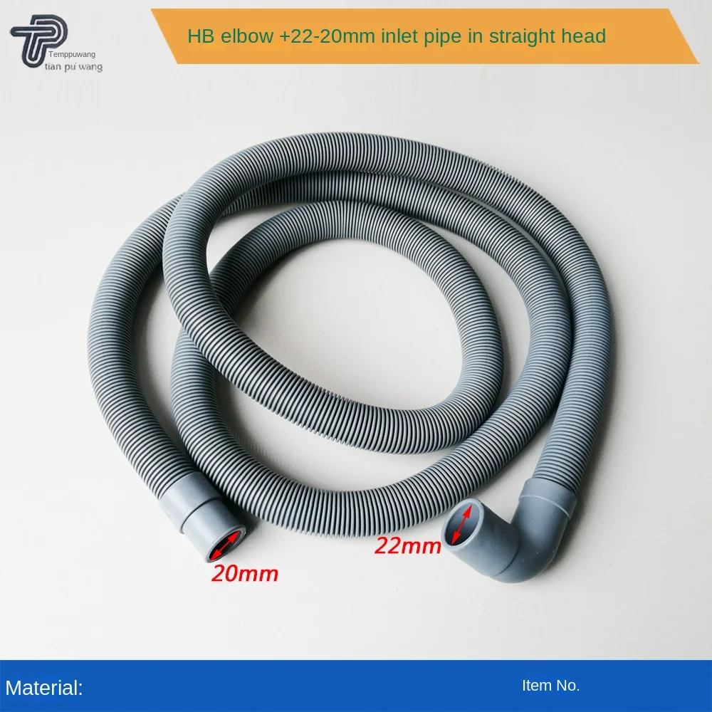 Washing Machine Dishwasher PP Telescopic Corrugated Drain Pipe 28-20mm ...