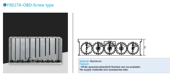 Aluminum Opposite Blades Damper Obd Air Volume Control Damper For Hvac ...