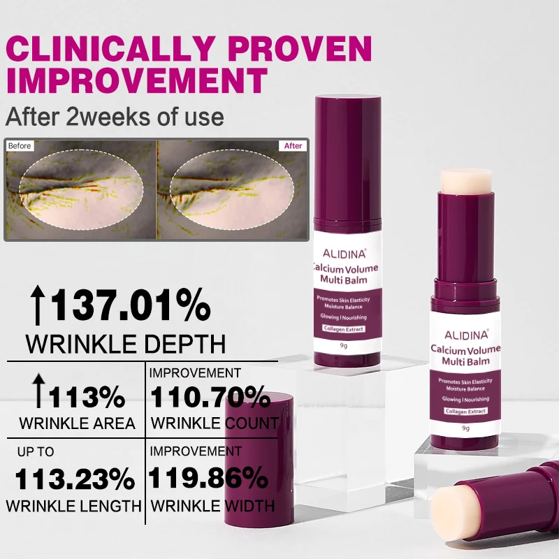 Hot Sale Calcium Collagen Volume Multi Balm Age-Wrinkle Face Balm Stick ...