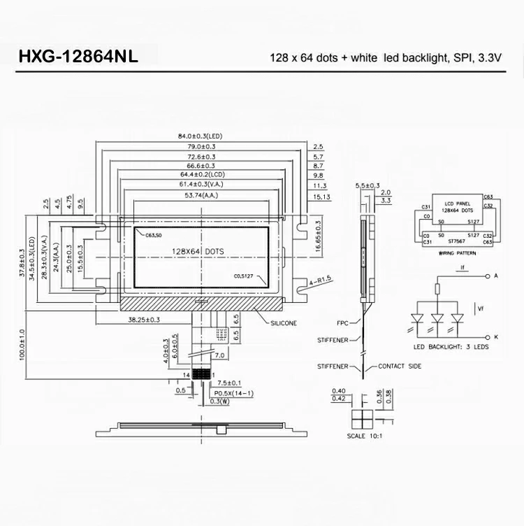 用于i2c Iic串行st7567控制器灰屏背光2.7英寸图形lcd显示屏的lcd驱动模块 - Buy St7567控制器灰色屏幕背光,2.7 ...