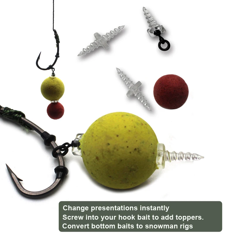 Double Ended Screw for Snowman Rig - Carp Fishing Accessory