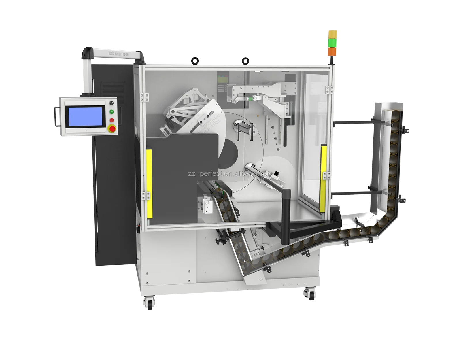 High Speed Glueless Vertical 4 Spindles Label Rewinder