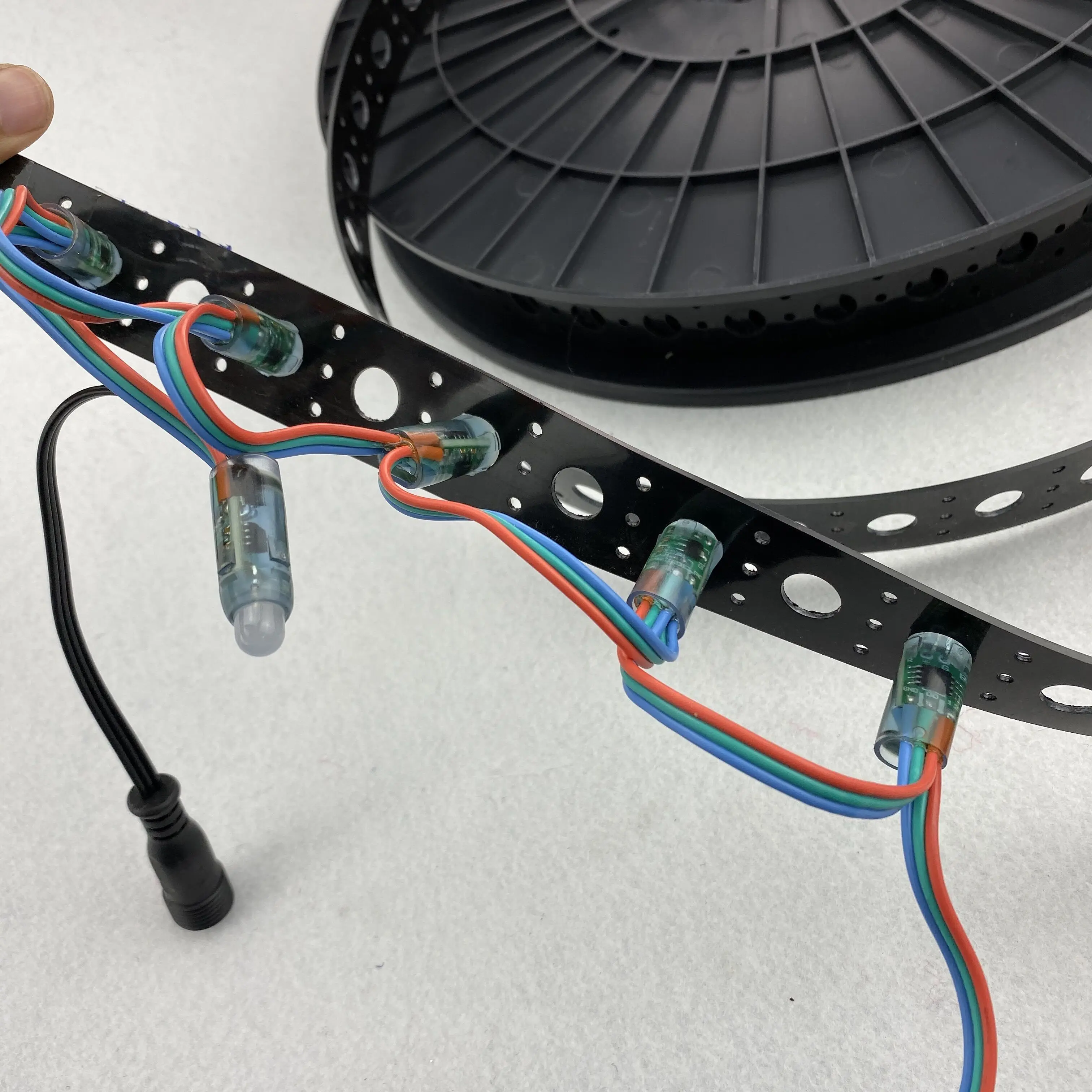 50pcs/roll,Plastic Mounting Strip For 12mm Pixel Nodes,1 Inch(25mm ...