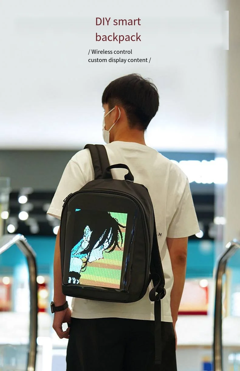 Led Advertising Backpack Screen Intelligent Driver Led Bag Outdoor Full ...