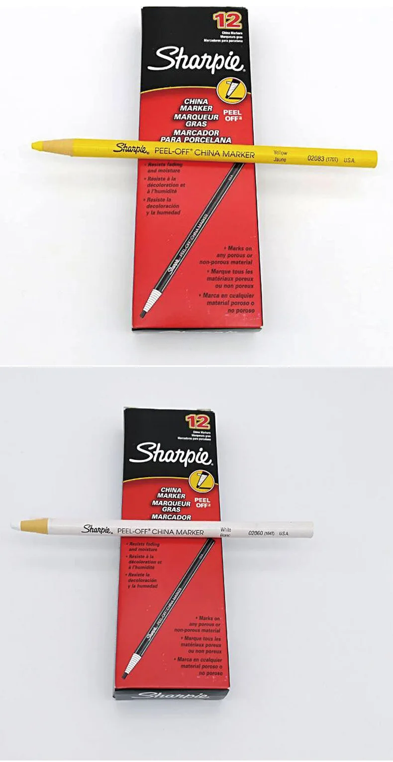 Sharpie Peel Off China Markers Pencils Crayons Chinagraph Grease Wax ...