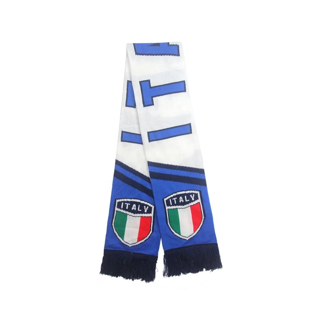 World Cup Custom Cheap Italy Jacquard Football Sports Fan Scarf Ss19 ...