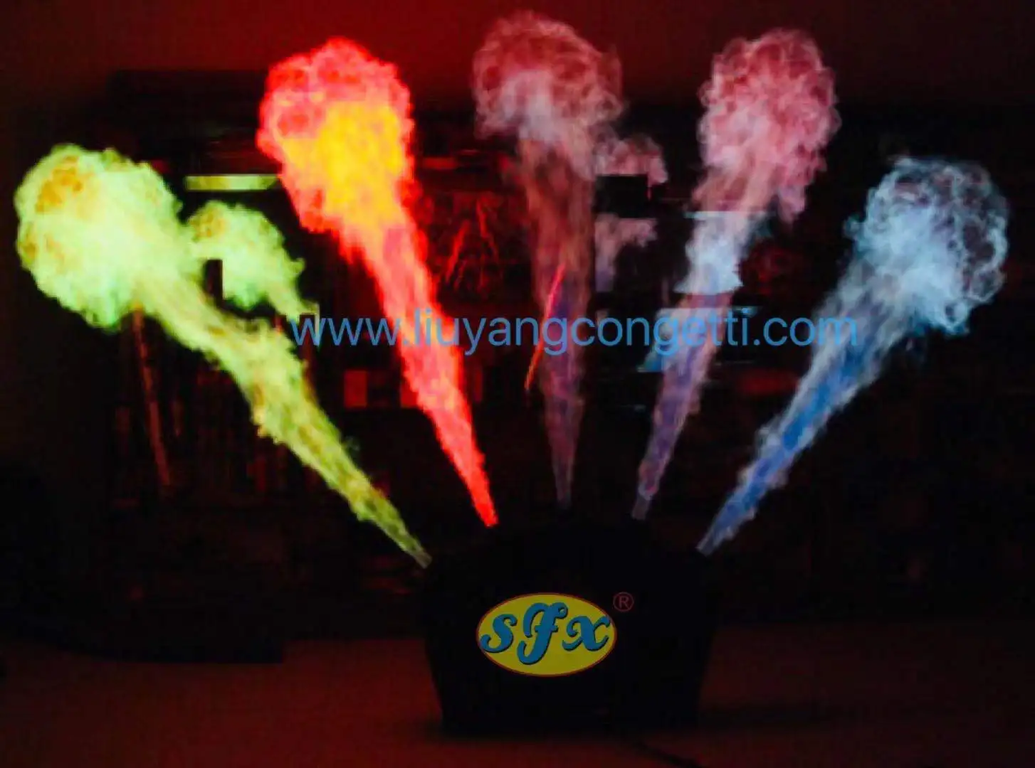 Flame Machine with DMX 512 CE Spray Fire Projector 5 Colors