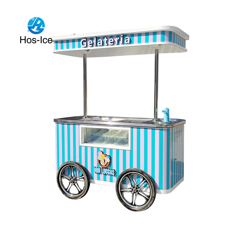 Waffle Carts Food Cart Ice Cream Push Carts /ice Cream Trolley/ice ...