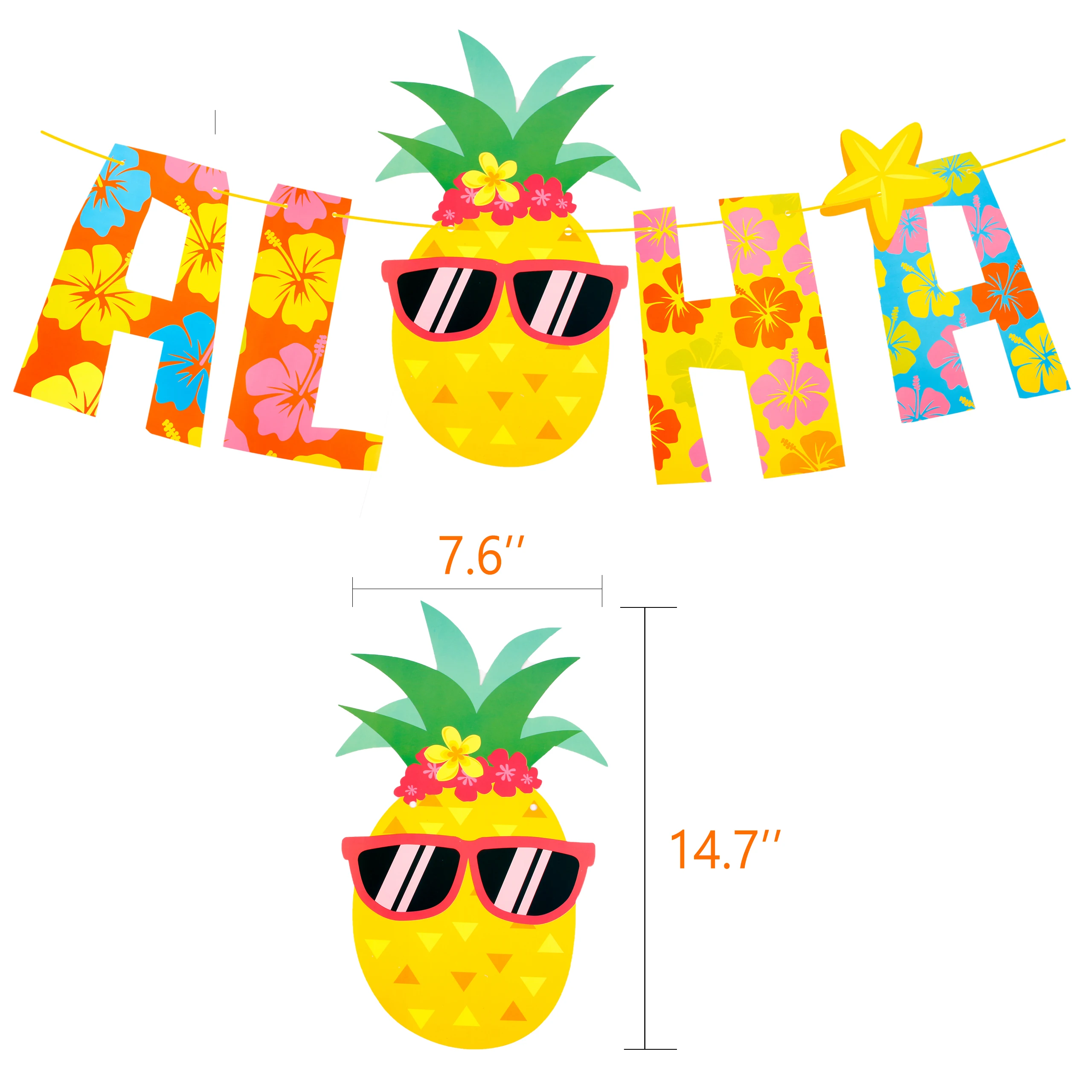 Wholesale Cheapest Luau Hawaiian Party Decorations Aloha Pineapple ...