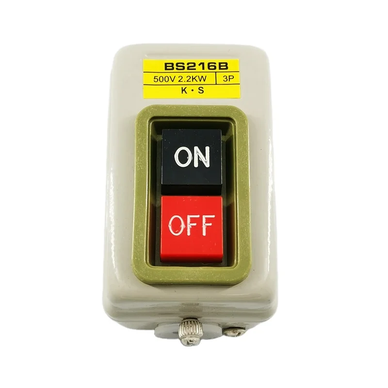 Kampa Electrical Power Push Button Switch BS216B 500V 2.2KW 3P